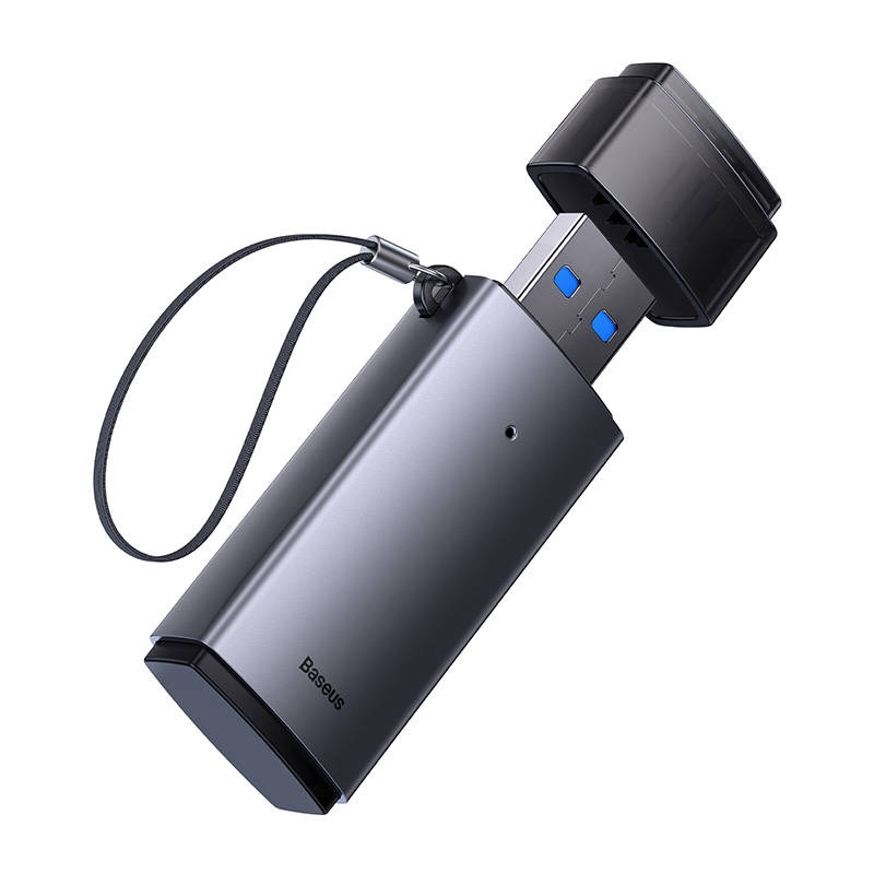 Baseus Lite Series SD/TF memory card reader, USB (gray) – Total Tec